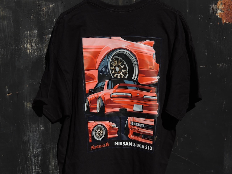 Nissan Silvia S13 Nissan 240sx Coupe Red Shirt JDM Car Japanese Car ...