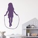 GIRL JUMPING ROPE Vinyl Decal, High Quality Detailed Wall Vinyl ...