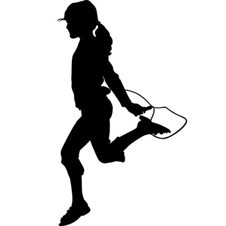 GIRL JUMPING ROPE Vinyl Decal High Quality Detailed Wall - Etsy