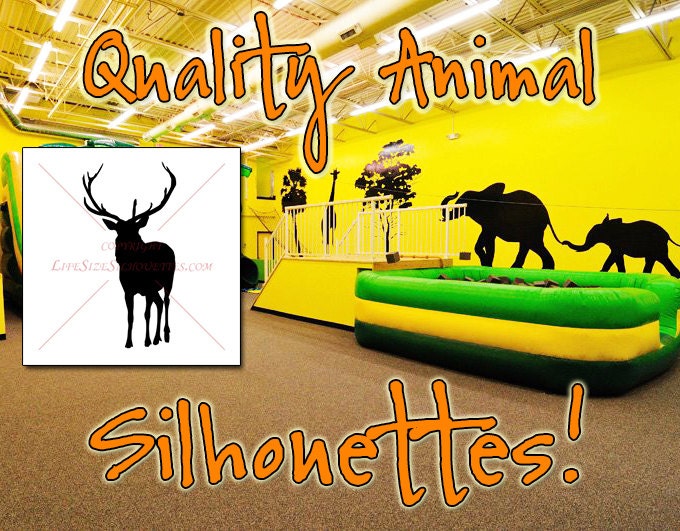 ELK Vinyl Decal, Wildlife, Outdoor, Wall Decal 11, Silhouette Cricut ...