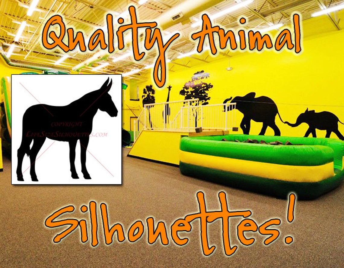 DONKEY Vinyl Decal High Quality Detailed Wall Vinyl - Etsy