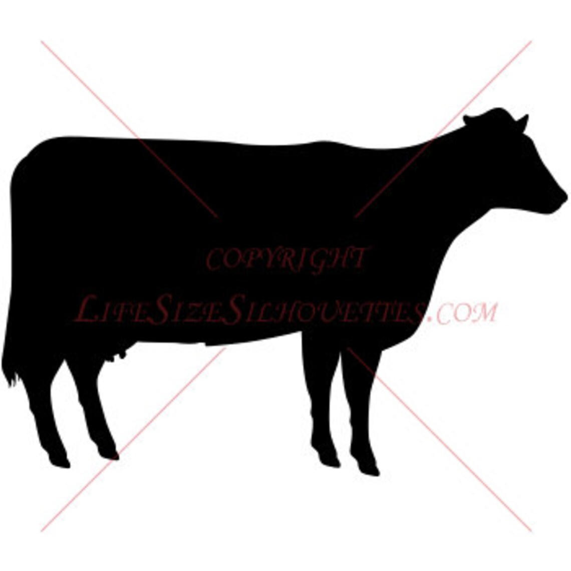 COW Vinyl Decal Vinyl Decal Cow Silhouette Vinyl Decals - Etsy