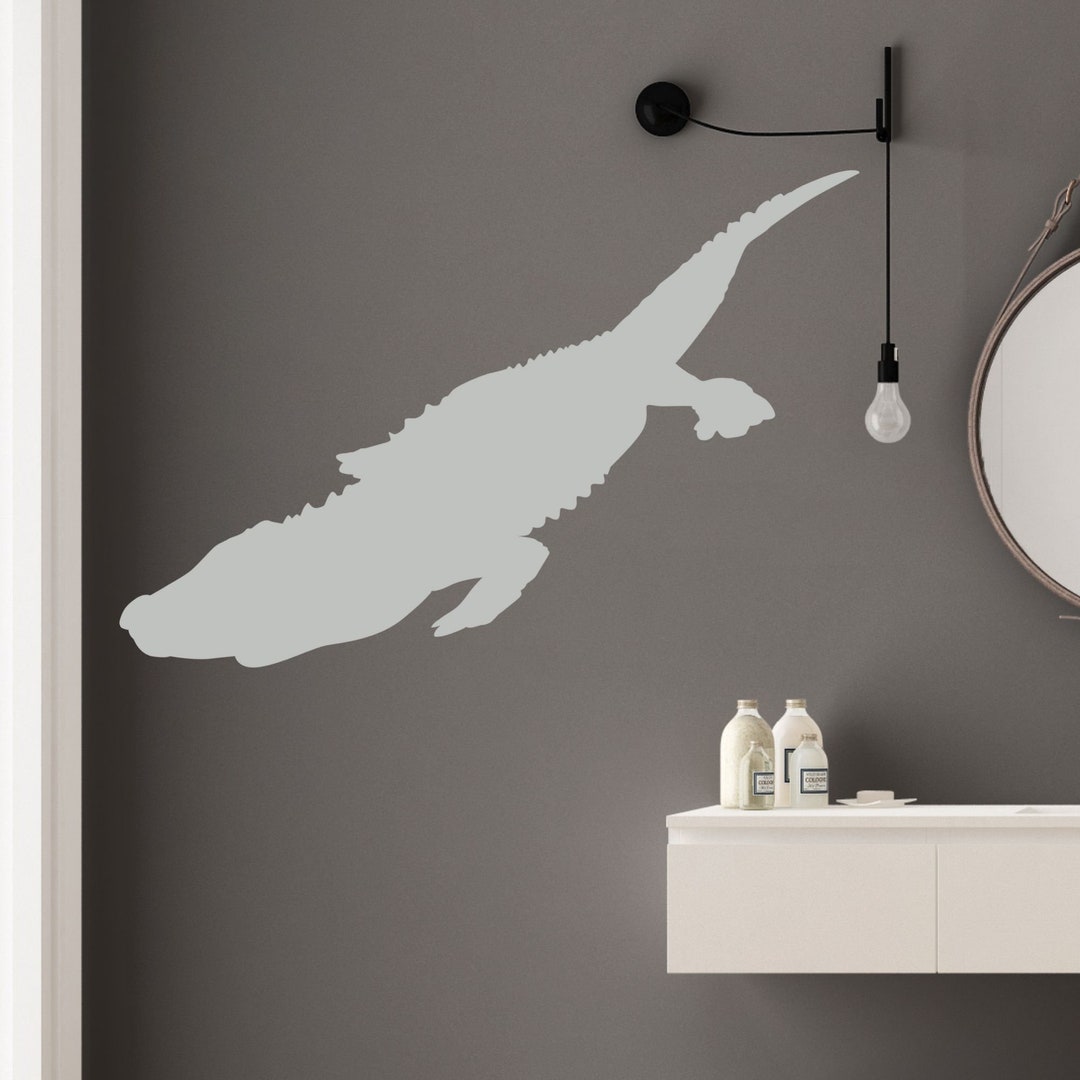 CROCODILE Vinyl Decal, Wild Wall Decal, Crocodile Art, Crocodile ...