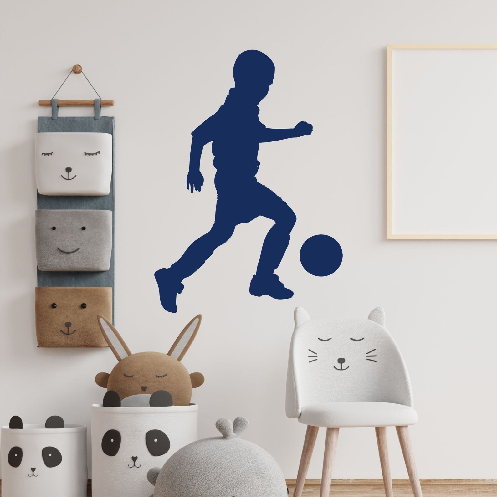 BOY PLAYING SOCCER Vinyl Decal High Quality Detailed Wall - Etsy
