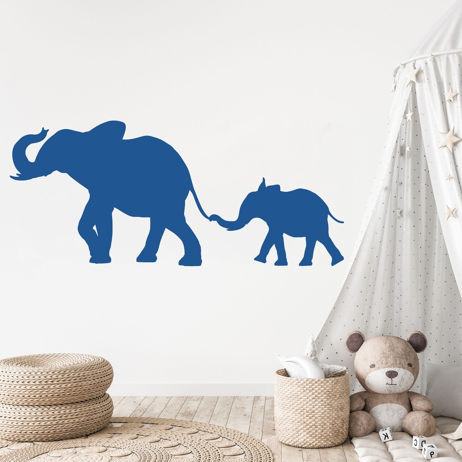 ELEPHANT Vinyl Decal, High Quality Detailed Wall Vinyl Silhouette, Wall ...
