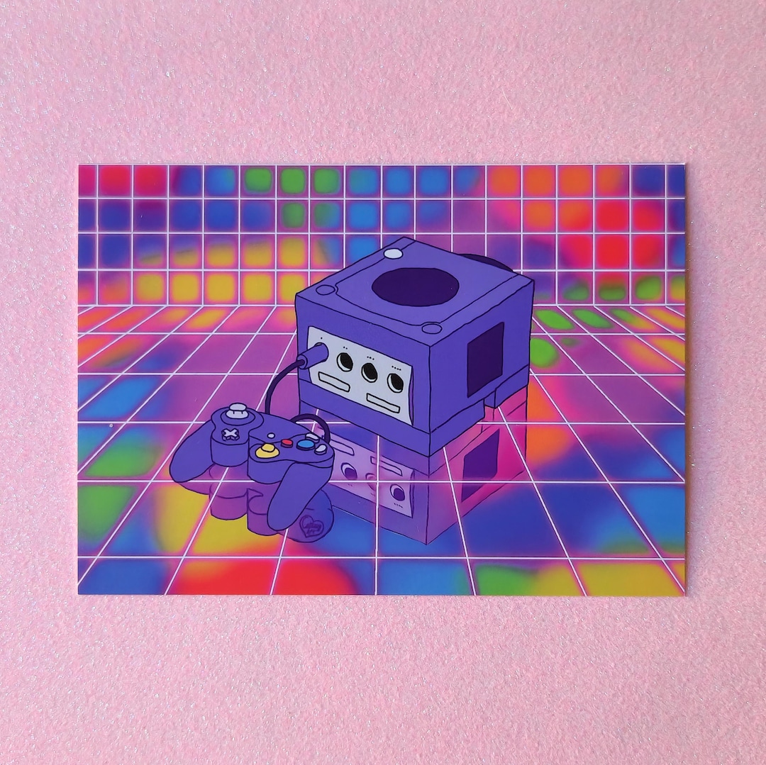 Rainbow Gamecube (gaycube) Art Print - Etsy