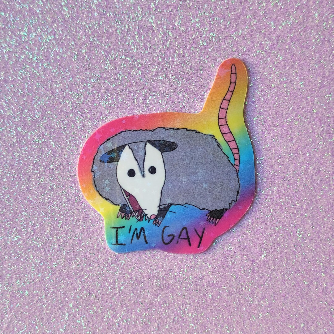 Gay Screaming Possum Sticker - Etsy