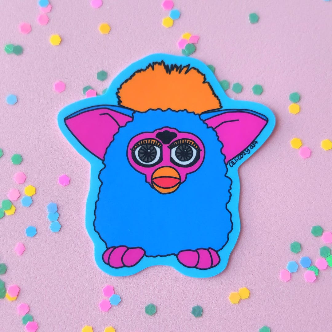Blue Bermuda Furby Sticker - Etsy