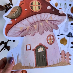 Mushroom Hous Printable Game, Halloween House, Halloween Paper Game ...
