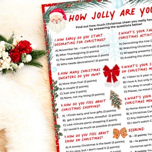 How Jolly Are You? Christmas Party Game and Instructions - Fun Holiday ...