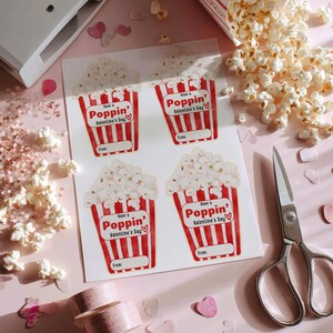Popcorn Valentine Cards for Kids: Printable School Valentines, Poppin ...