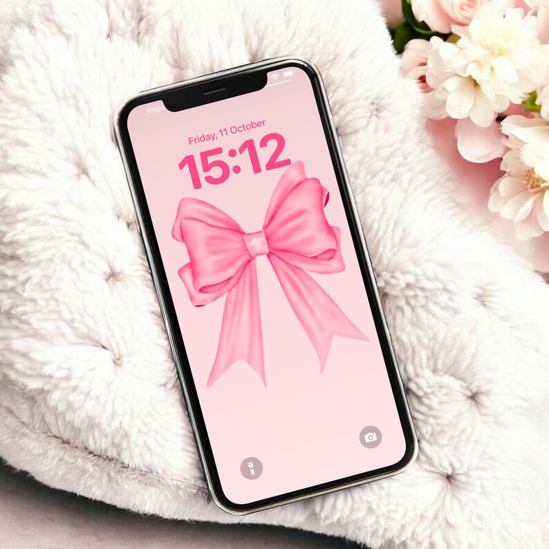 Cute Pink Coquette Bows | Positive Affirmation Smartphone Wallpapers ...