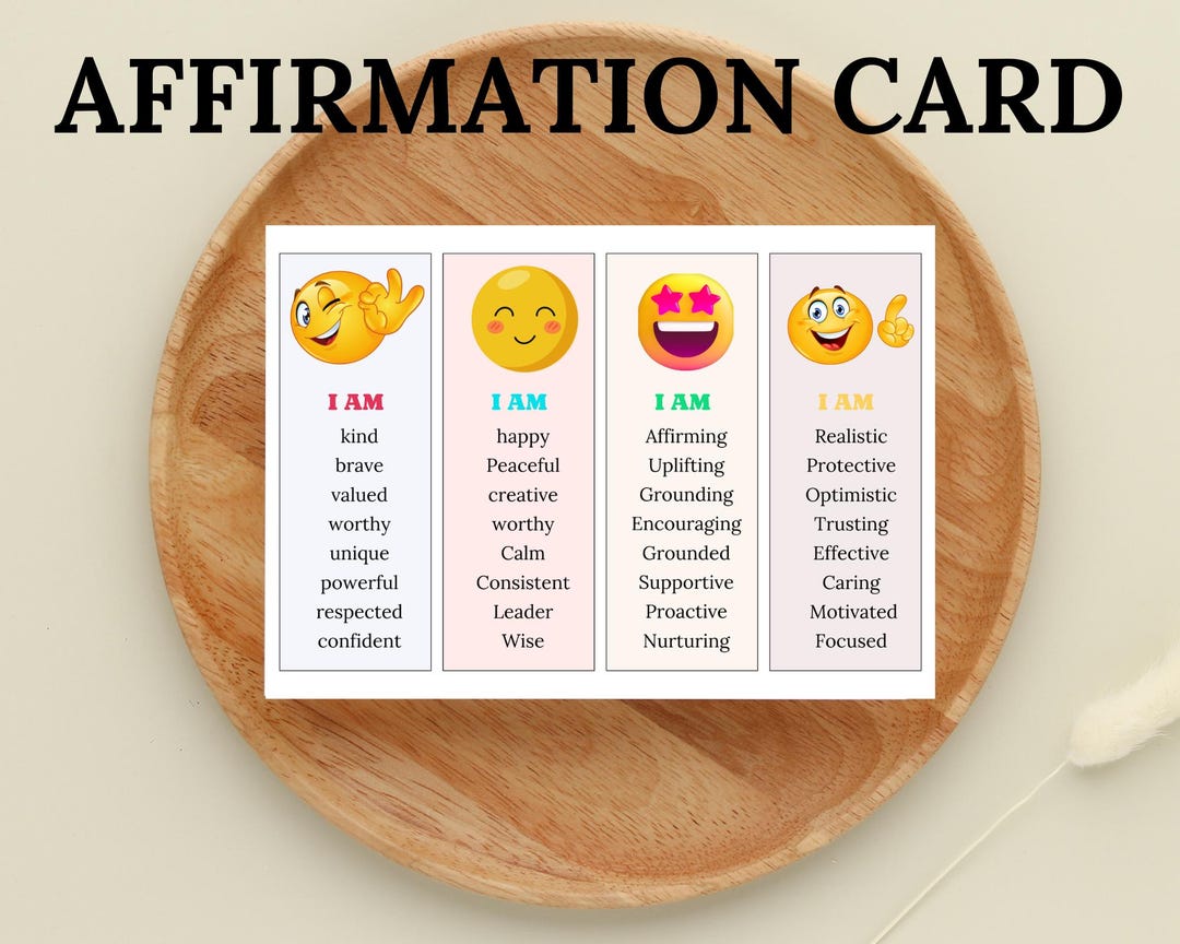 I Am Affirmation Card Printable for Kids, Positive Affirmations, Kids ...