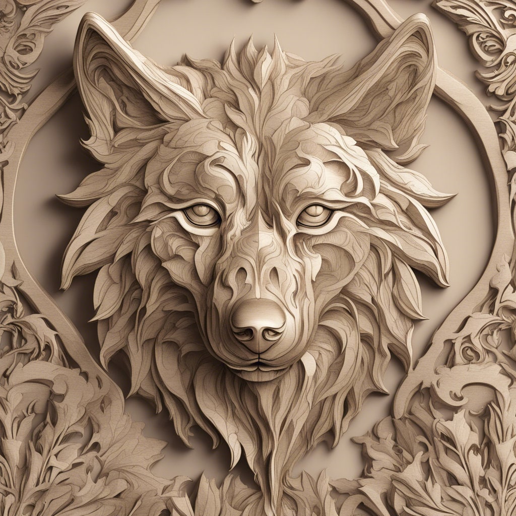 Laserburn Engrave Files Wooden Wolf Bundle 3D Laser Illusion Engraving ...