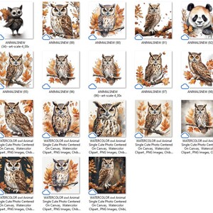 Cute Autumn Fall OWLS PNG Art Files for Laser and 3D Engraving Patterns ...