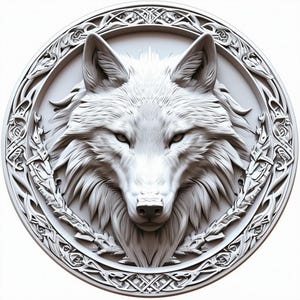 Laserburn Engrave Files Wooden Wolf V4 Round Coasters Bundle 3D Laser ...