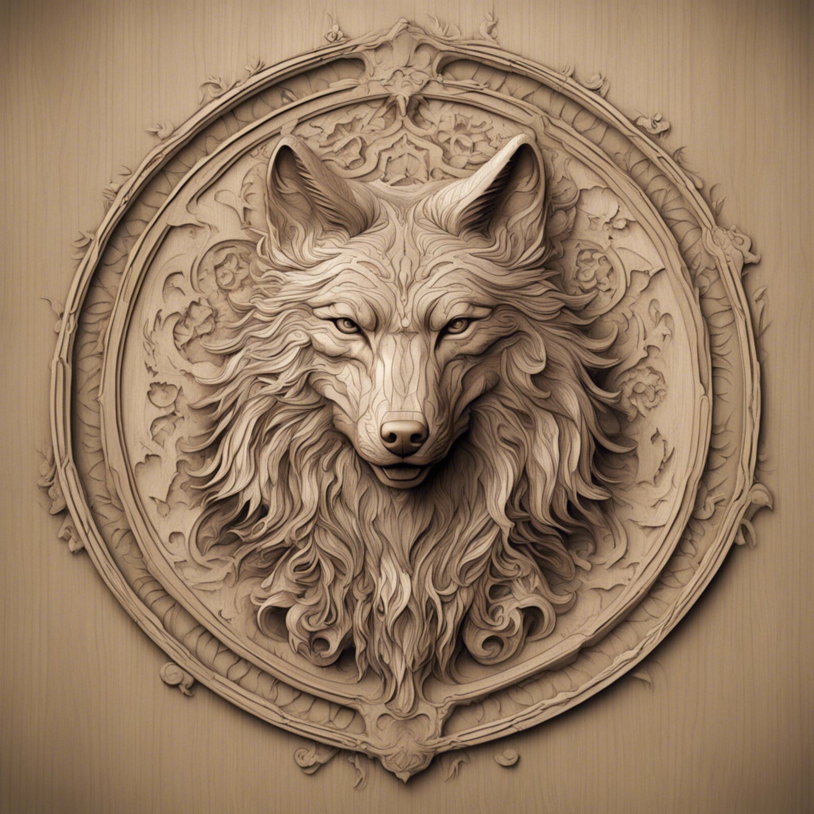 Laserburn Engrave Files Wooden Wolf Bundle 3D Laser Illusion Engraving ...