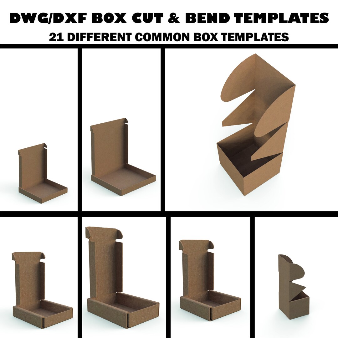 Laser Cut SVG Card Box Template Bundle for DIY Projects, Glowforge ...