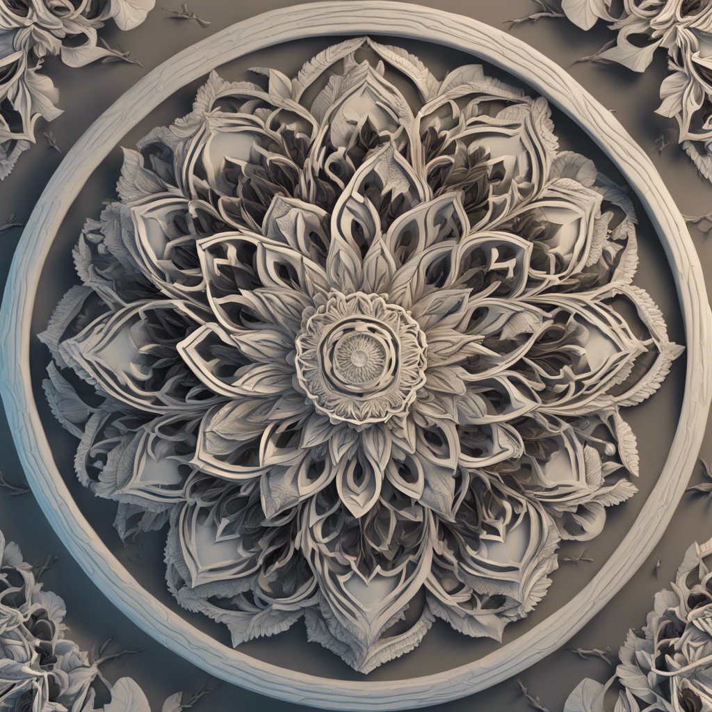 Colorfull Mandalas V1 Bundle PNG Art Files for Laser and 3D Engraving ...