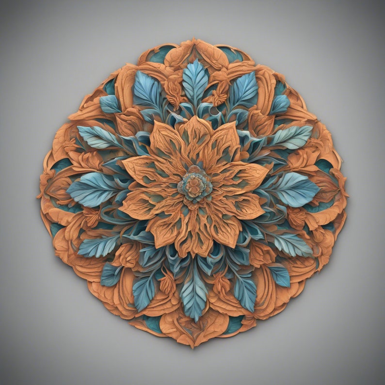 Colorfull Mandalas V1 Bundle PNG Art Files for Laser and 3D Engraving ...