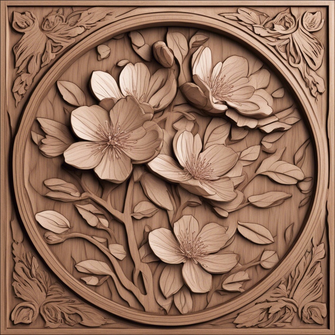 Laserburn Engrave Files Wooden Flower Bundle 3D Laser Illusion ...