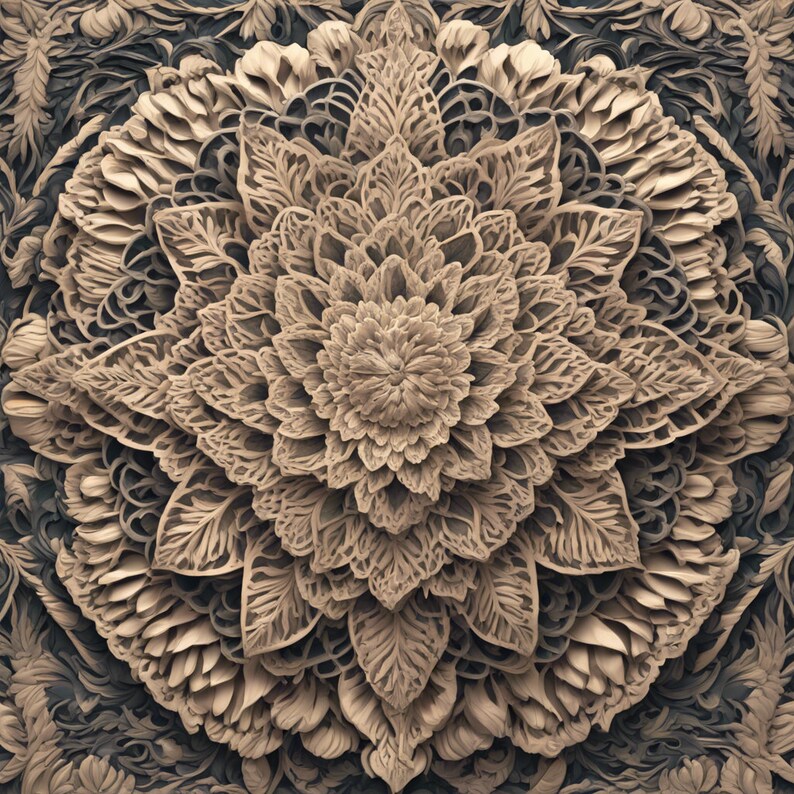 Colorfull Mandalas V1 Bundle PNG Art Files for Laser and 3D Engraving ...