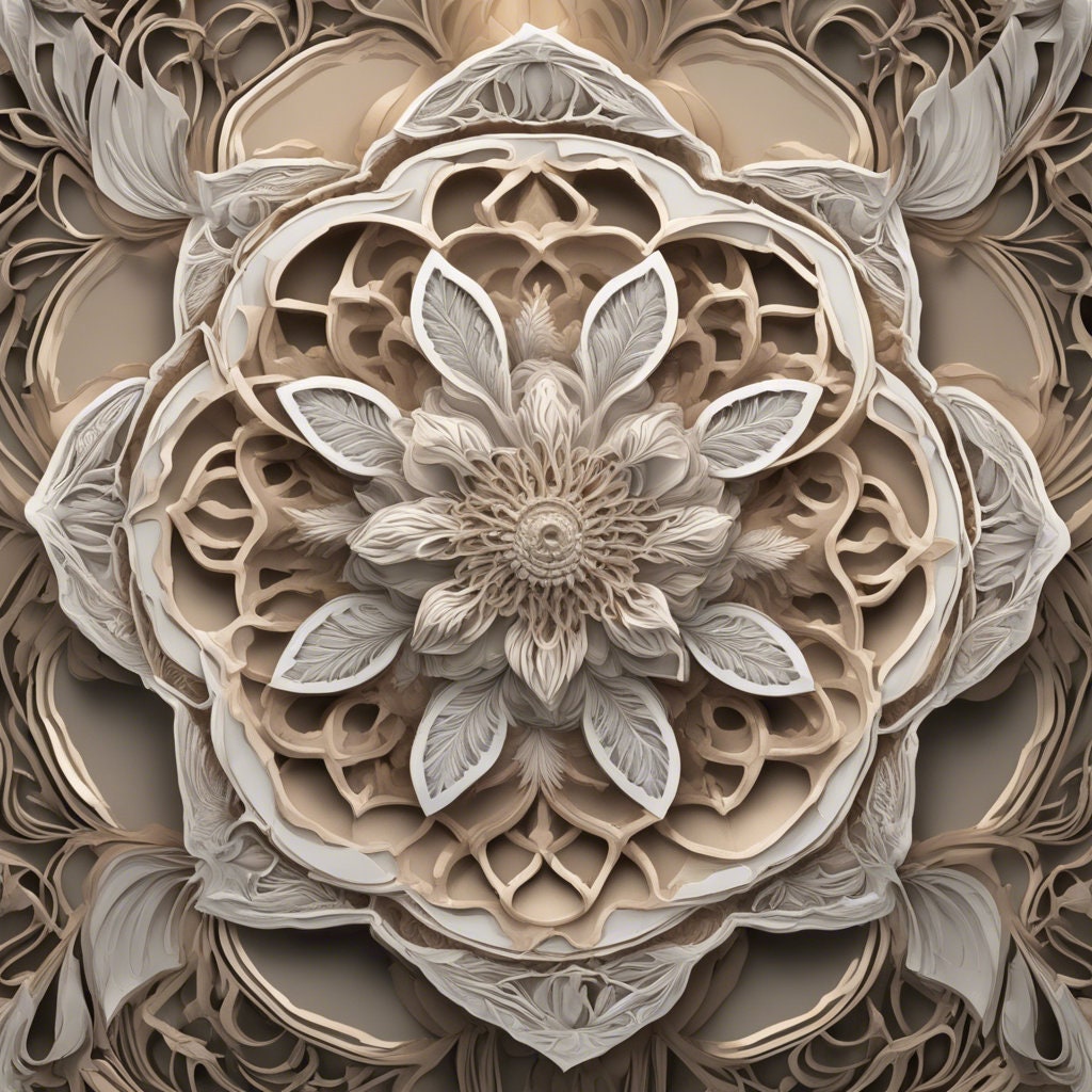 Colorfull Mandalas V1 Bundle PNG Art Files for Laser and 3D Engraving ...