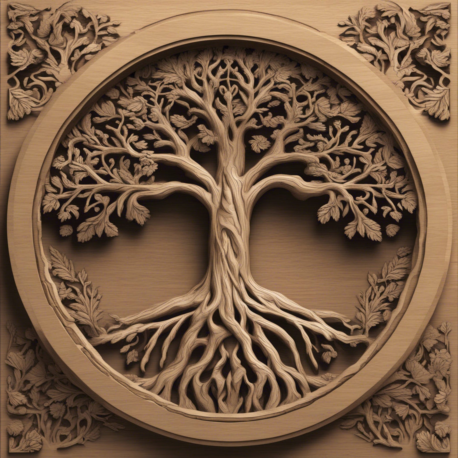 Laserburn Engrave Files Wooden Tree of Life Bundle 3D Laser Illusion ...