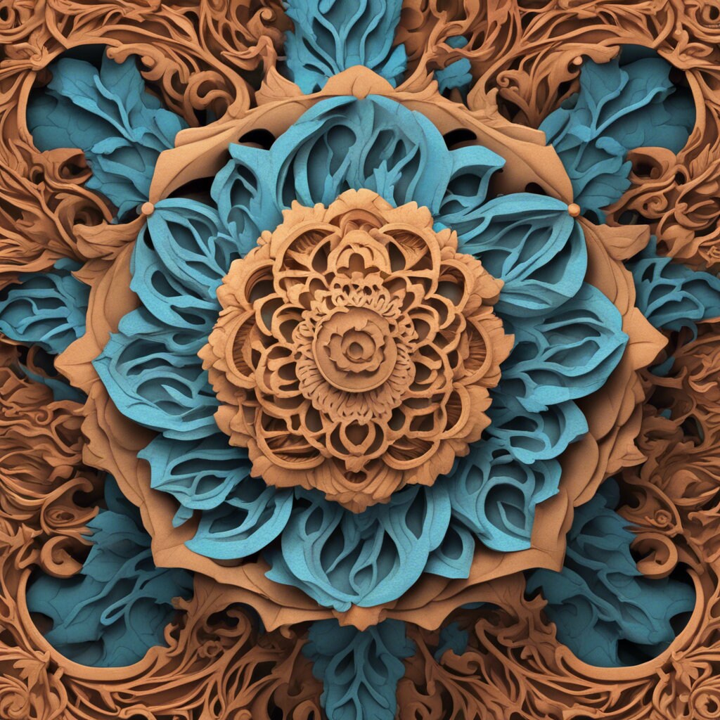 Colorfull Mandalas V1 Bundle PNG Art Files for Laser and 3D Engraving ...