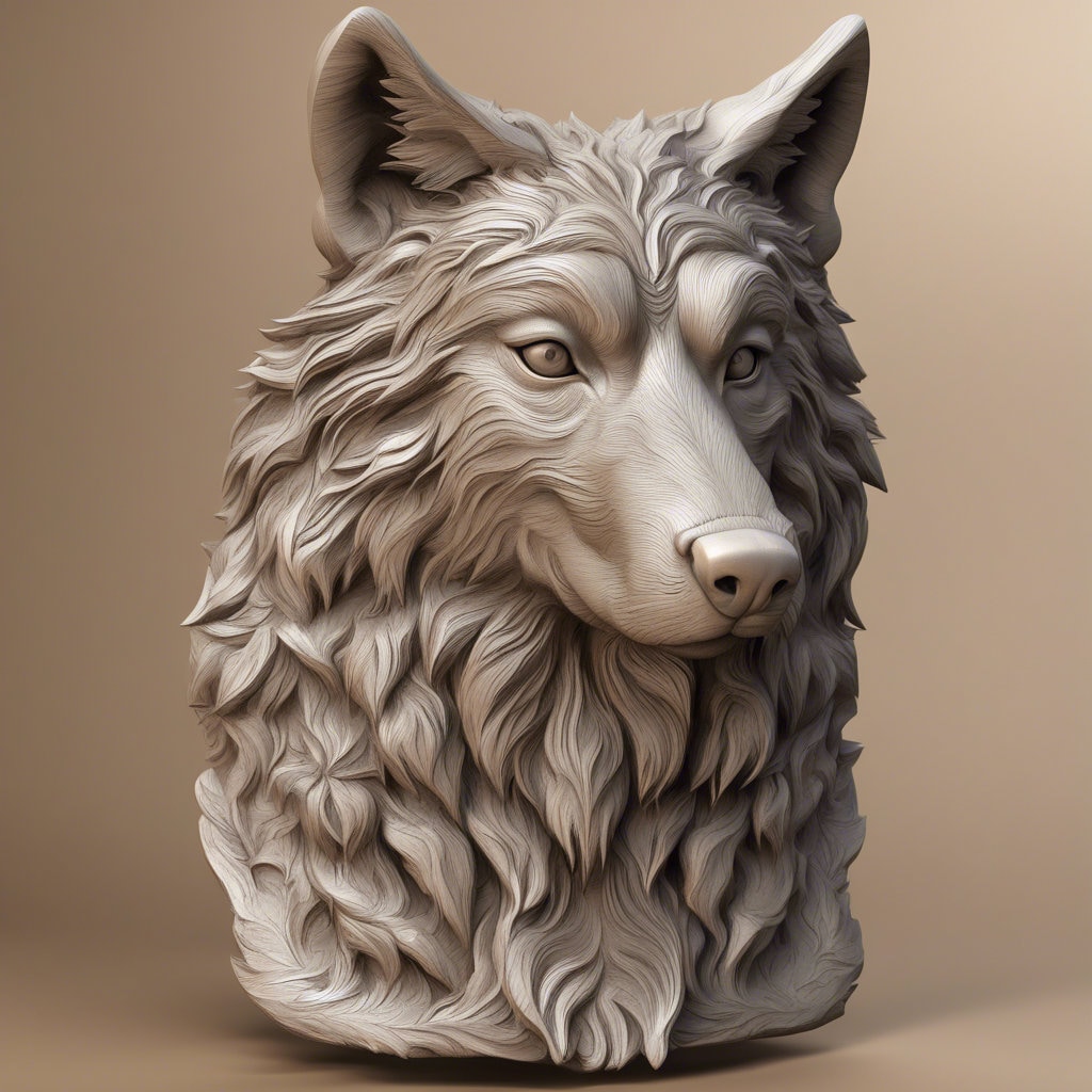 Laserburn Engrave Files Wooden Wolf Bundle 3D Laser Illusion Engraving ...