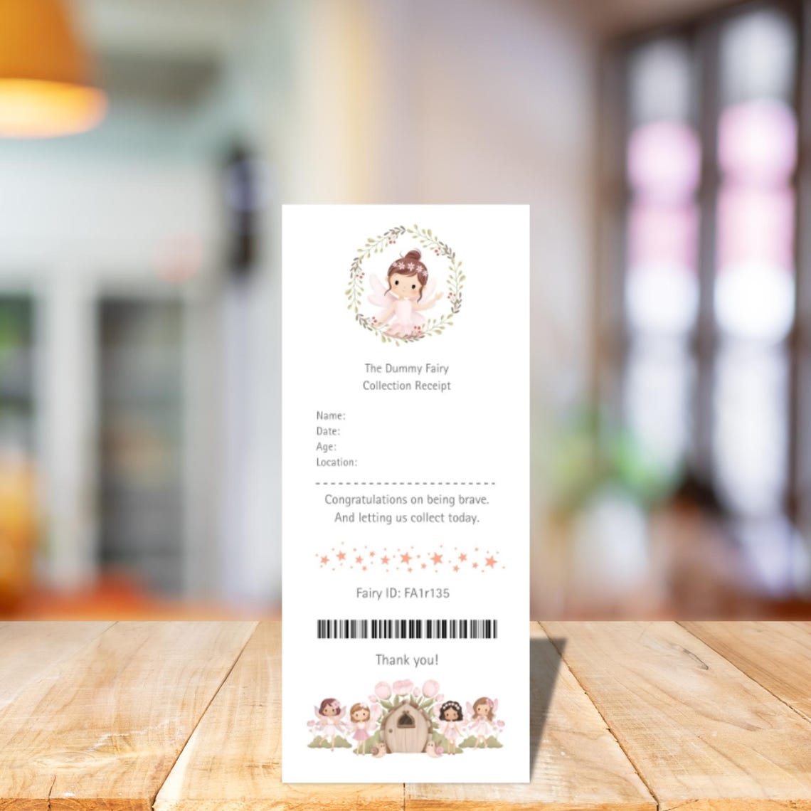 Dummy Fairy Collection Receipt | Digital Download Product | Editable ...