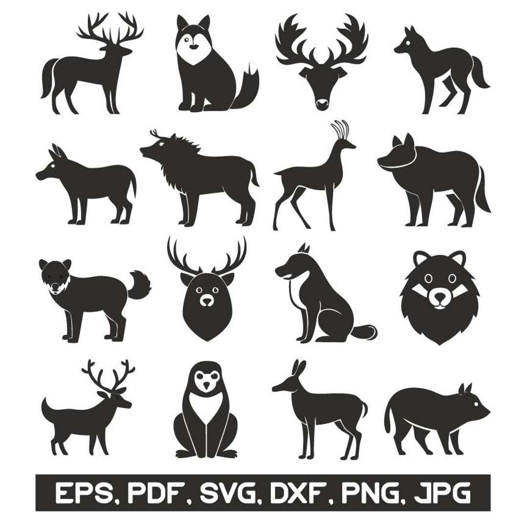 Animal Svg Bundle, Wilderness Png, Animal Lover Jpg, Sublimation Design ...