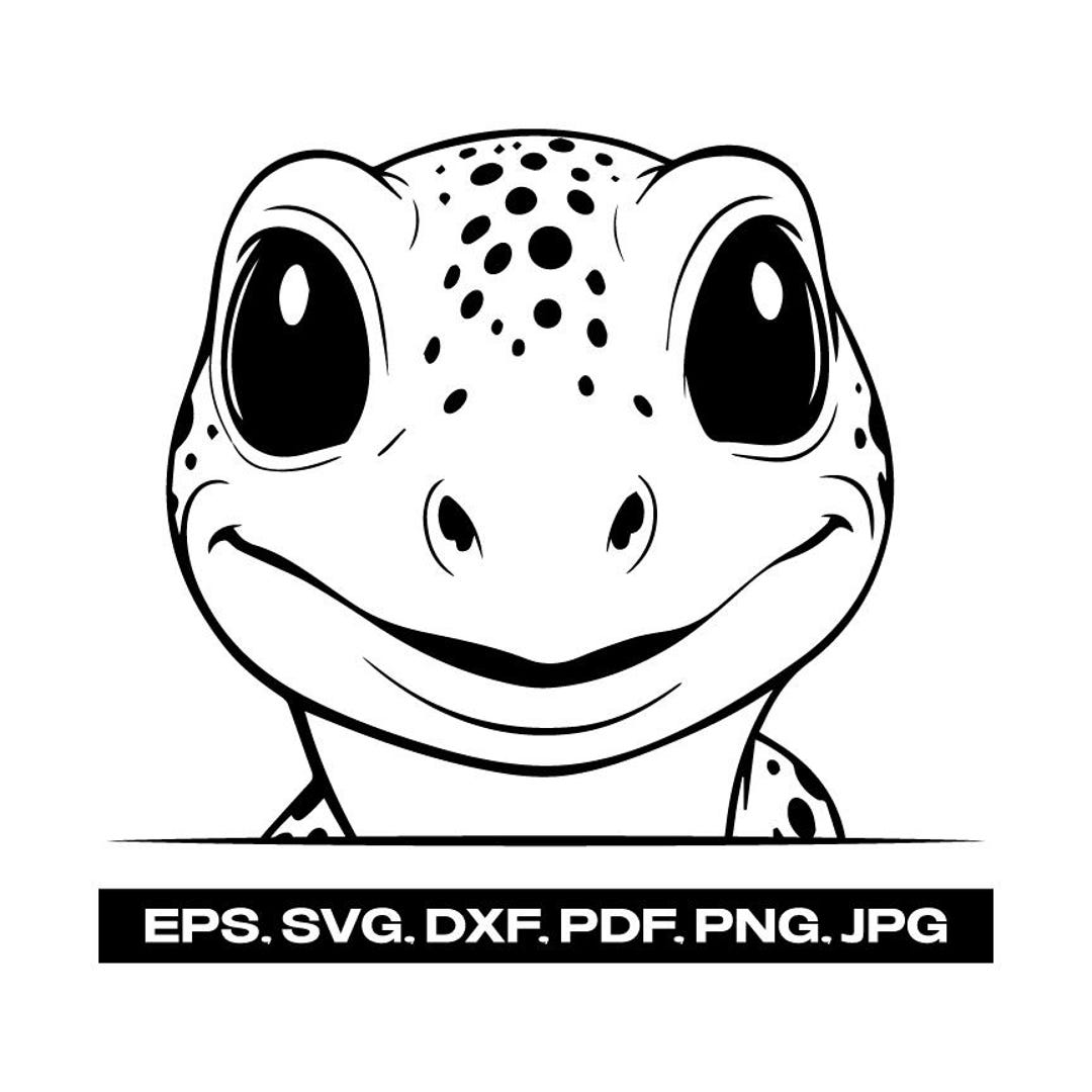 Peeking Leopard SVG, Gecko PNG, Leopard Jpg, Animal Lover Eps ...