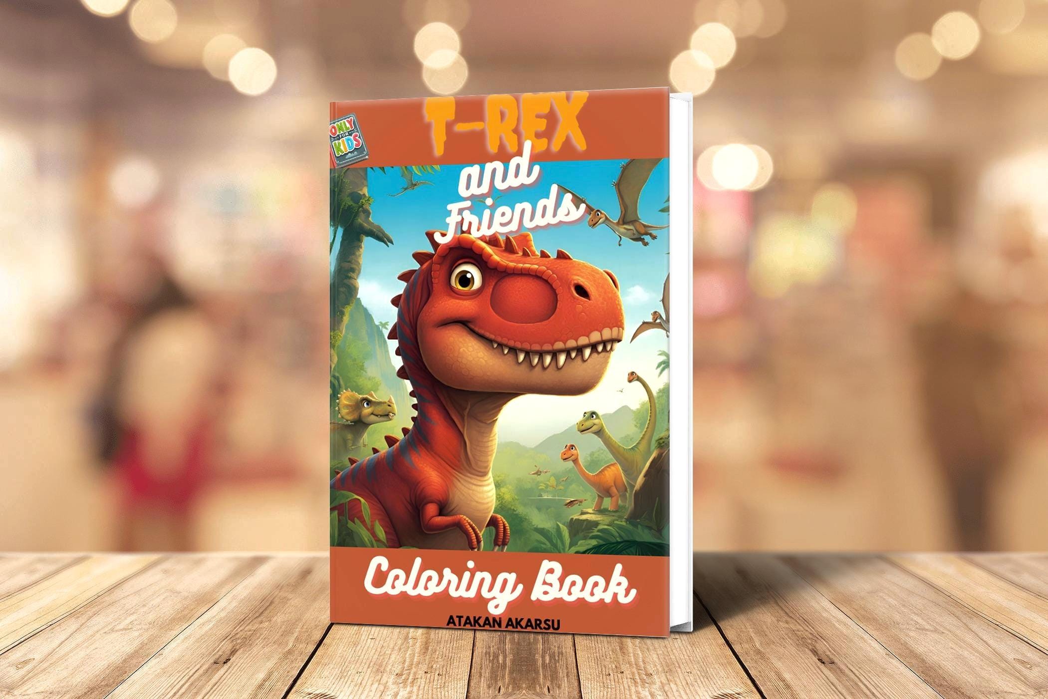 Trex and Friends: Fun Dinosaur Coloring Book for Kids Ages 4-6 ...