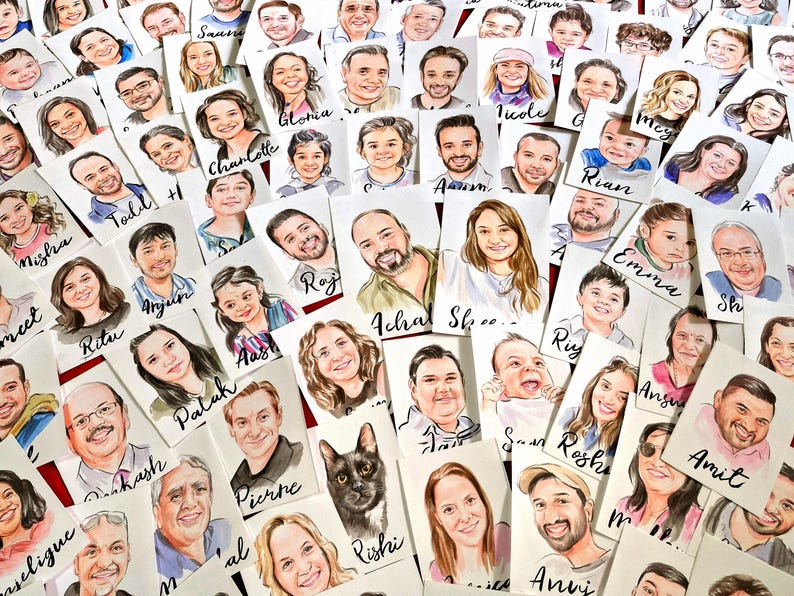 Wedding Guest Portraits, Wedding Painter, Wedding Favours, Wedding ...