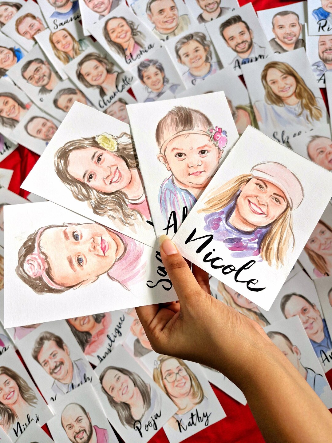 Wedding Guest Portraits, Wedding Painter, Wedding Favours, Wedding ...