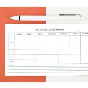 Weekly Planner for SAHM to Do List Organizer for Stay at Home Moms ...