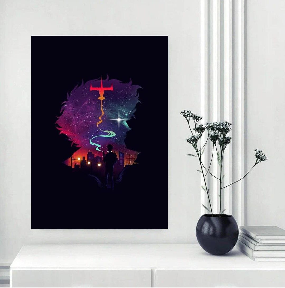 Cowboy Bebop Canvas Poster, See You Space Cowboy Poster, 1998 Cowboy ...