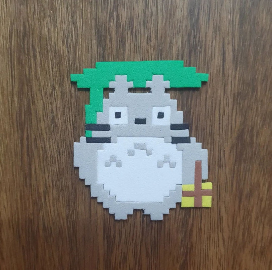 Totoro With Leaf Eva Foam Fridge Magnet - Etsy