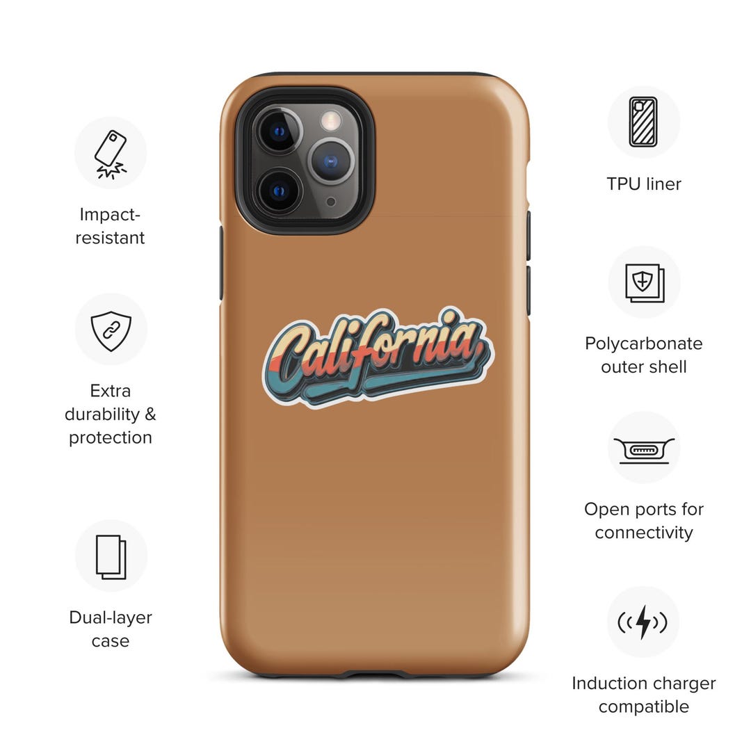 Personalized Background Color California Phone Case Beach Vibes ...