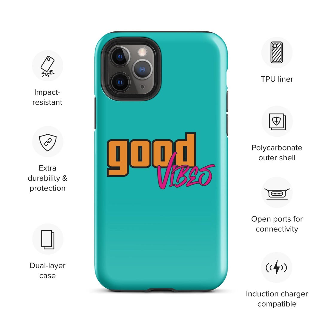 Personalized Background Color Good Vibes Phone Case Positive ...