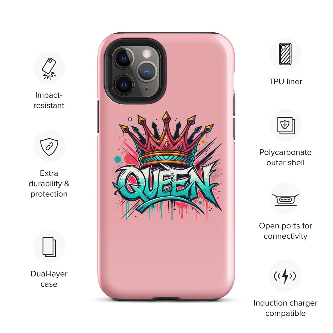 Personalized Background Color queen Phone Case Regal & Empowering ...