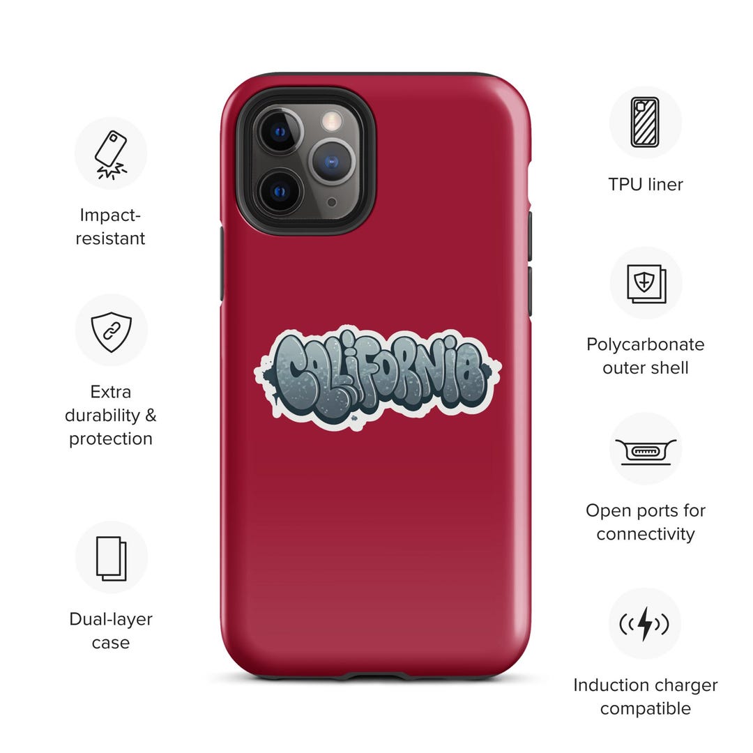 Personalized Background Color California Phone Case Beach Vibes ...