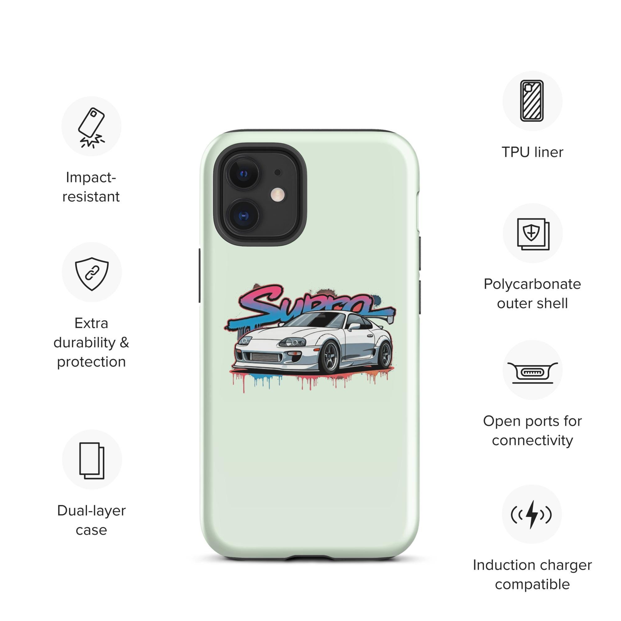 Personalized Background Color Supra JDM Phone Case Iconic Japanese Car ...