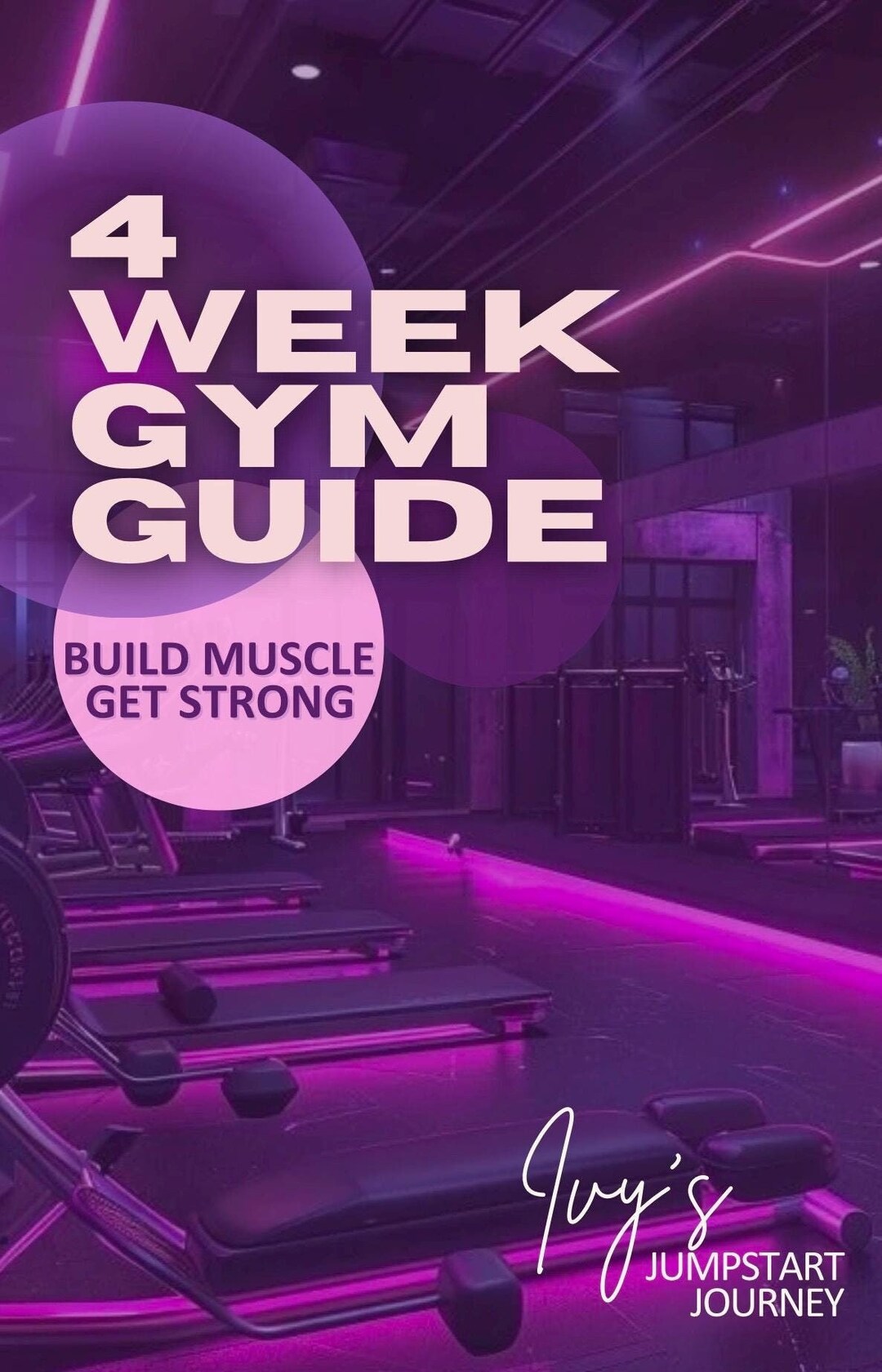 4 Week Muscle Building Gym Guide for Beginners & Women - Etsy