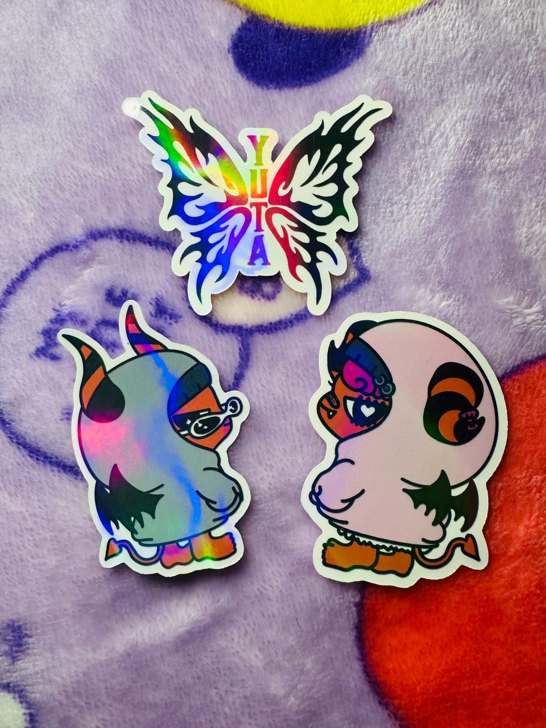Yuta Butterfly Yuu and Uta Sticker Set - Etsy