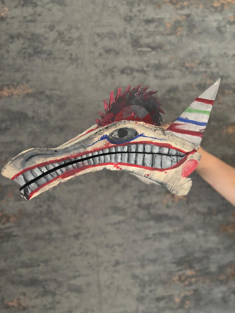 Creepy Clown Dragon Puppet - Etsy UK