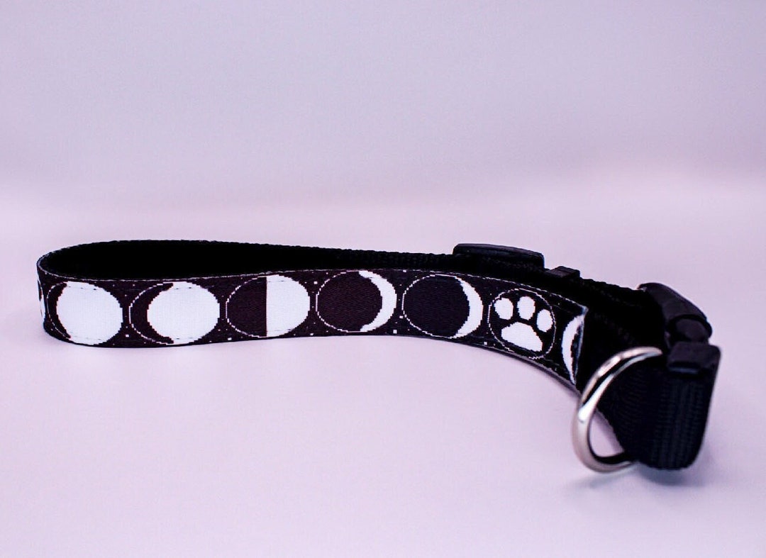 Pixel Paw Moon Lunar Phase Collar Stylish Pet Accessory Featuring Pixel ...