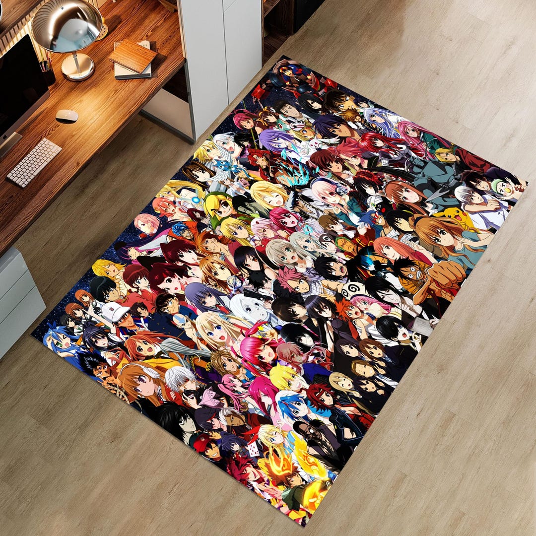 Anime Rug, Anime Characters Rug, Anime Decor, Movie Rug, Movie Decor ...
