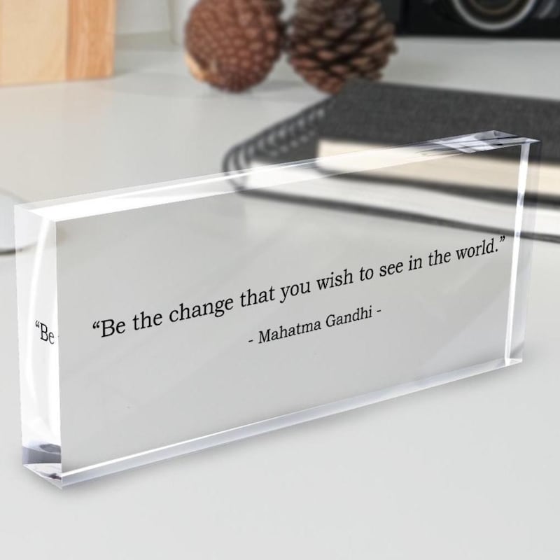 Wooden Desk Quote - Etsy